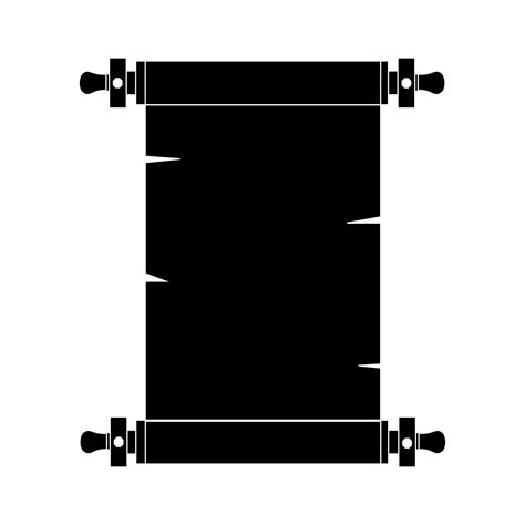Glyph Unfolded Scroll 23832055 Vector Art At Vecteezy