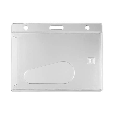 Porte badge rigide Horizontal dépoli carte transparent Porte badge Althus Office