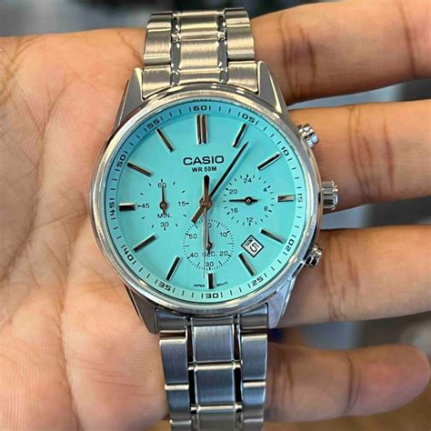 Reloj Casio Análogo Mtp E515d 2a2 Dual Time Tiffany Dando La Hora Dando La Hora