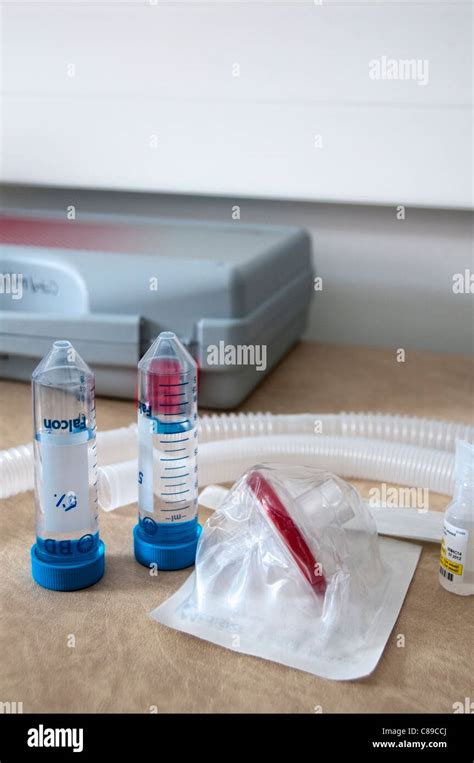 Close Up View Of Copd Medical Equipment For Pulmonary Function Testing