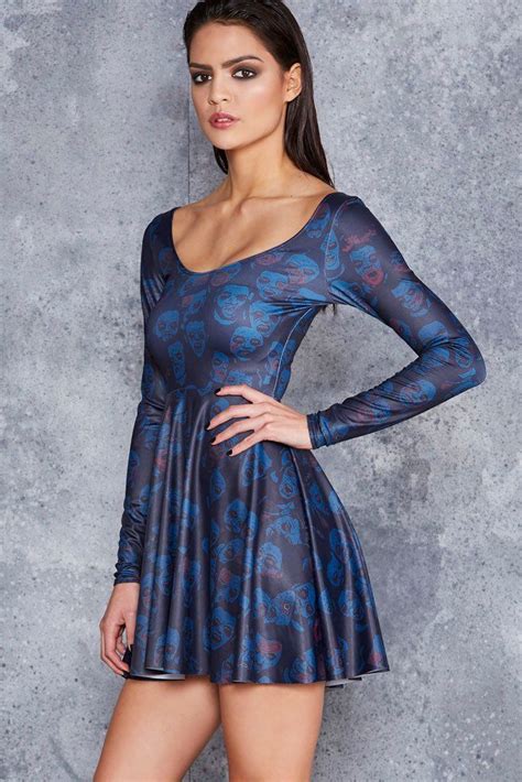 Zombie Invisible Long Sleeve Skater Dress Limited Long Sleeve Skater Dress Skater Dress