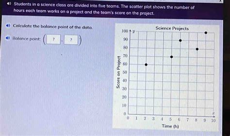 × 4 Students In A Science Class Are Divided Into Five Teams The