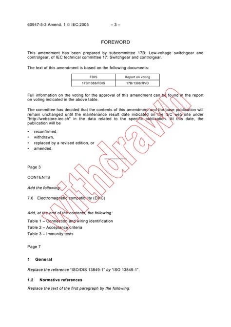 Iec 60947 5 3 1999 Amd1 2005 Amendment 1 Low Voltage Switchgear And Controlgear Part 5 3