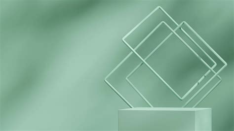 에메랄드 그린 3d 렌더링 모형 추상적인 배경이 있는 사각형의 빈 직사각형 연단 0명에 대한 스톡 사진 및 기타 이미지 0명 3차원 형태 강단 Istock