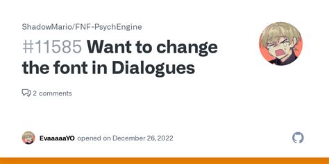 Want To Change The Font In Dialogues Issue 11585 ShadowMario FNF