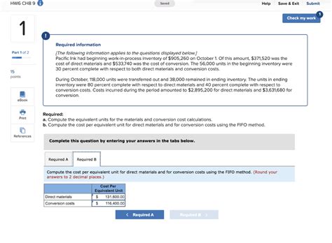 Solved HW CH A Saved Help Save Exit Submit Check My Chegg Com
