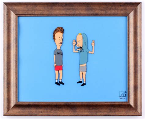 Beavis And Butthead Le 14x17 Custom Framed Animation Serigraph Cel