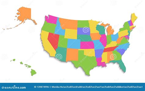Usa Map With Alaska And Hawaii Map New Political Detailed Map