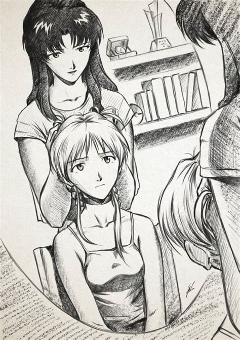 Third Impact Manga Evangelion Mother Maya And Ritsuko