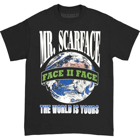 Scarface Rapper Face Ii Face T Shirt 380330 Rockabilia Merch Store