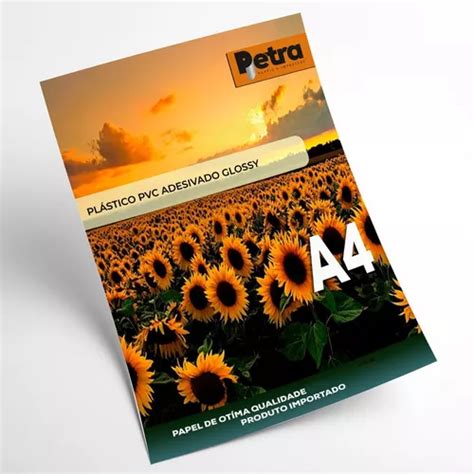Vinil Adesivo Branco 120g A4 Jato De Tinta 50und Parcelamento Sem Juros