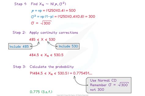 Normal Approximation Of Binomial Edexcel A Level Maths Statistics