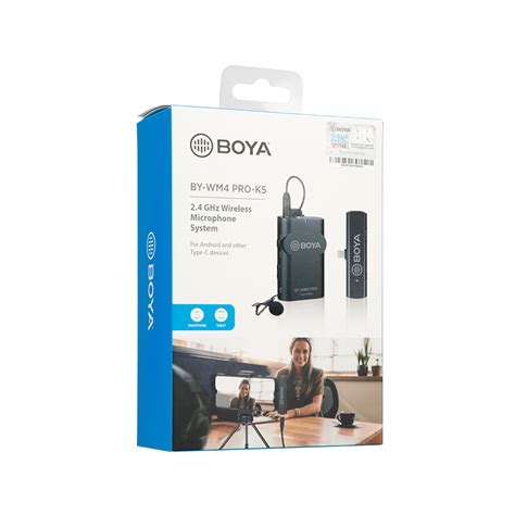 BY-WM4 Pro-K5 2.4 GHz Wireless Microphone System For Android and other ...