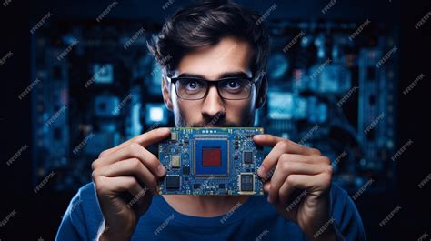 Premium Photo Quality Assurance Young Adult Engineer Inspects