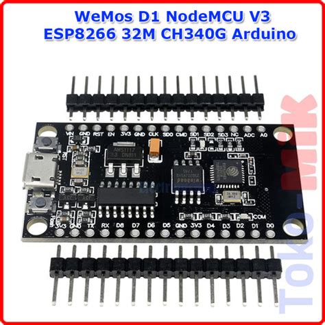 Jual Nodemcu V3 Esp8266 Esp 12 Arduino Node Mcu Esp12 Ch340 Iot