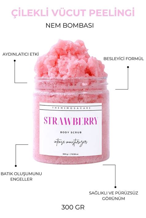 The Mimosa Care Çilek Özlü Nem Bombası Anında Batık Karşıtı El Vücut Peeling Fiyatı Yorumları