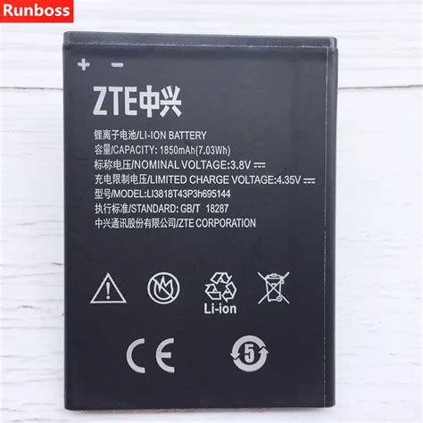 100 High Quality 1850mah Li3818t43p3h695144 Battery For Zte V830w Kis