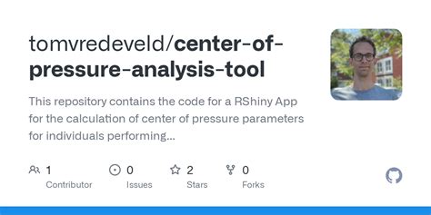 Github Tomvredeveldcenter Of Pressure Analysis Tool This Repository