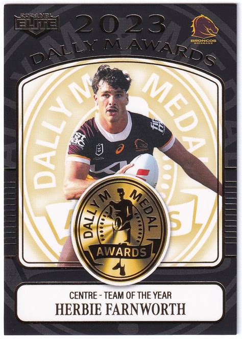 2024 Tla Nrl Elite 2023 Dally M Awards Dm0636 Herbie Farnworth