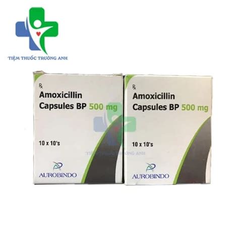 Amoxicillin Capsules BP 500mg Aurobindo Thuốc điều trị nhiễm trùng