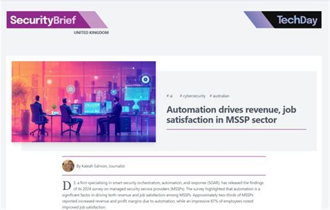 D3 Security On Linkedin Mssp Msspsurvey2024 Cybersecurity