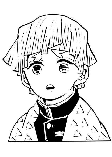 Nezuko Kamado Demon Slayer Coloring Page Free Printable Coloring