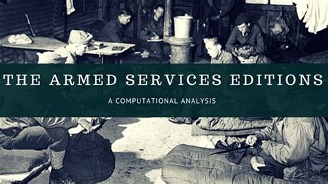 The Armed Services Editions Computational Analysis Cultural Heritage