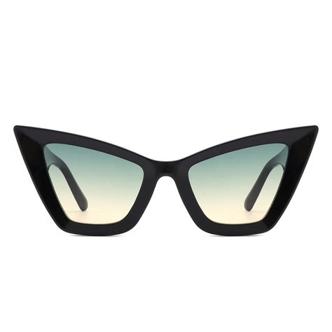 Angular Cat Eye Sunglasses Naked City Clothing