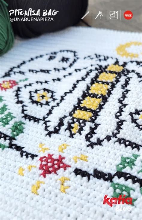 How To Make A Crochet Bag With Cross Stitch Embroidery Katia