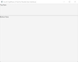 JavaFX SplitPane A Tool For Flexible User Interfaces