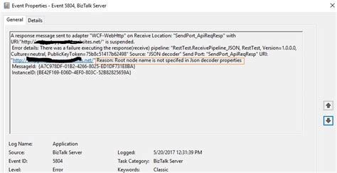 Error Xxxx Not Specified In Json Decoder Properties