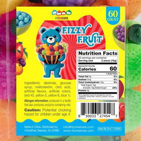 Designs Fun Vibrant Candy Label Design Product Packaging Contest