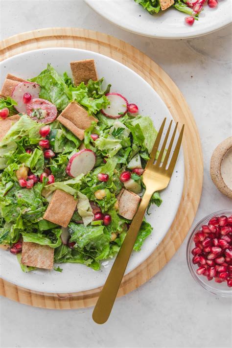 Fattoush Salad With Creamy Sumac Dressing From My Bowl