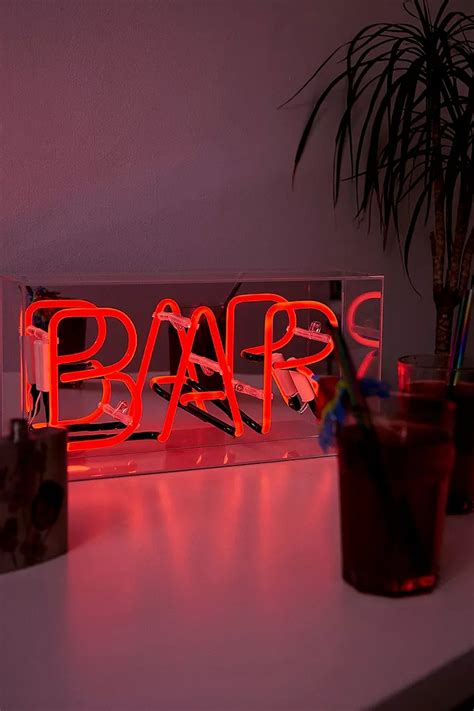 Locomocean Bar Acrylic Box Neon Urban Outfitters Uk