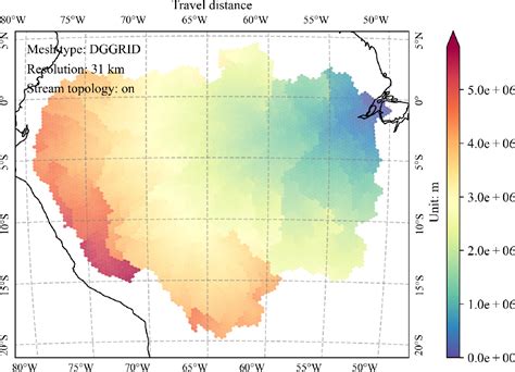 Figure 11 From Discrete Global Grid System Based Flow Routing Datasets In The Amazon And Yukon