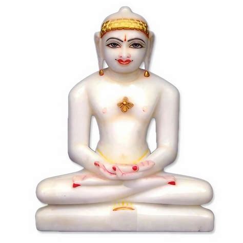 Marble Mahaveer Swami Statue White Marble Mahavir Swami Statue