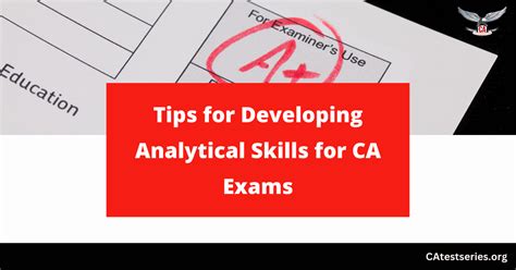 How To Develop Analytical Skills For Ca Exams 2025 Ca Foundation