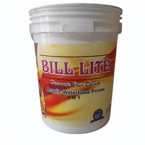 Bill Lite Water Based Acrylic Primer 4 Ltr At ₹ 1200 Bucket In Rajkot