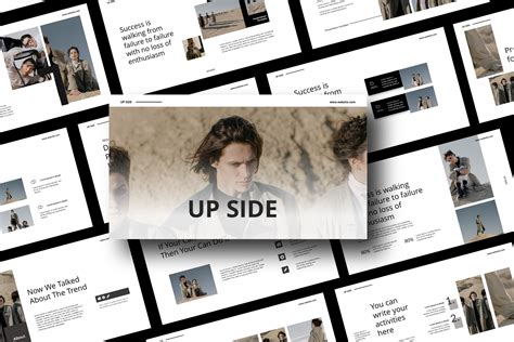 Upside Powerpoint Template Presentation Templates ~ Creative Market