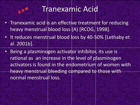 Ppt Tranexamic Acid In Gynaecology And Obstetrics Powerpoint