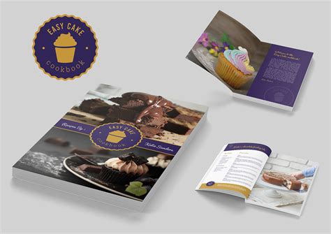 Easy Cake Cookbook On Behance