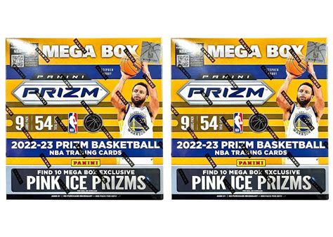 2022 23 Panini Prizm Basketball Mega Box Pink Ice Prizms 2x Lot