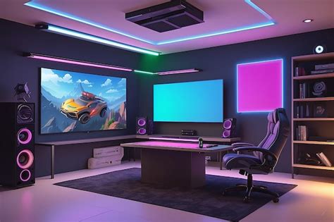 Pantalla De Proyector Retráctil Montada En El Techo Para Juegos