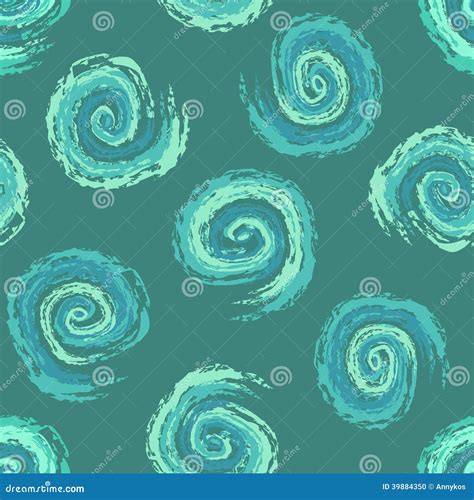 Teste Padrão Sem Emenda Abstrato Das Espirais Ilustração do Vetor