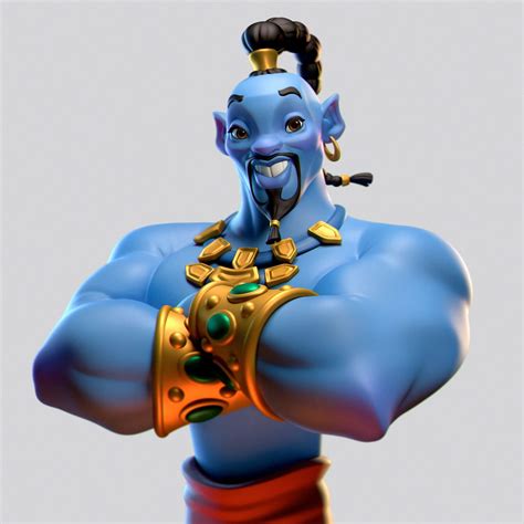 Artstation Genie Will Smith Gabriel Soares Will Smith Aladdin