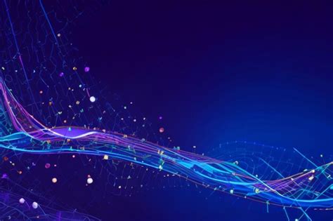 Premium Ai Image Big Data Visualization The Musical Stream Of Sounds Abstract Background With