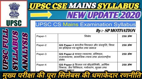 Upsc Syllabus In Hindi Full Analysis Of Preliminary Mains Sexiezpix