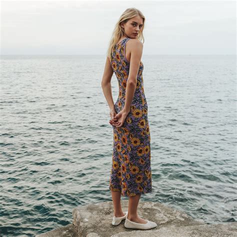 Dedicated Rib Dress Motala Sunflower Haze Purple