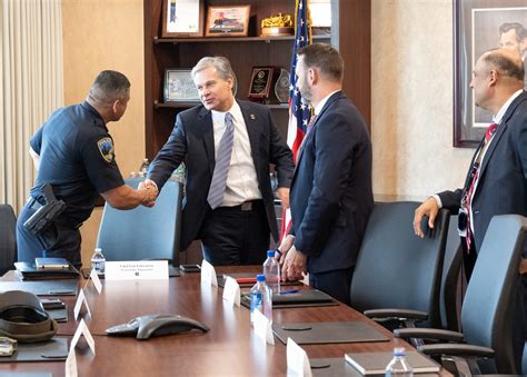 Fbi Director Wray Visits Springfield Field Office — Fbi