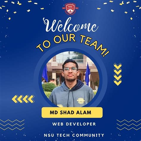 Md Shad Alam On Linkedin Webdevelopment Nsutechclub Techcommunity Learning
